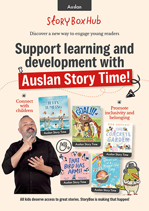 StoryBox Hub | Auslan Story Time Flyer